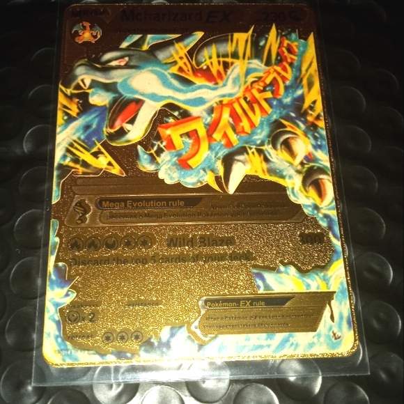 Pokemon | Toys | Pokemon Mega Charizard Ex Gold Foil Card | Poshmark